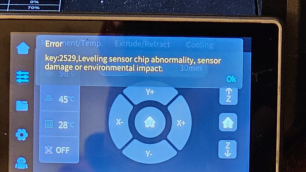 Leveling sensor chip abnormality, sensor damage or environmental impact ... Leveling sensor chip abnormality, sensor damage or environmental impact ...