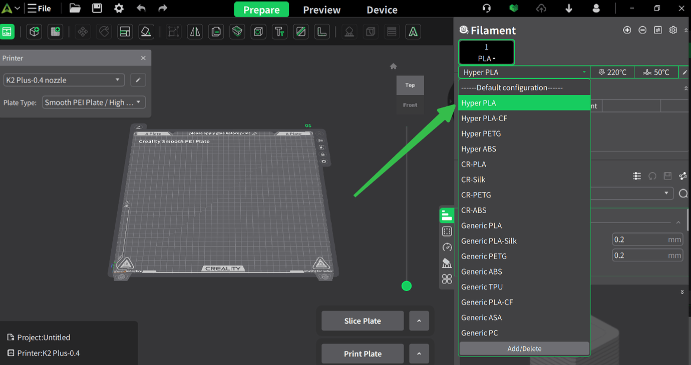 K2 Plus Recommended Filament Parameters - Creality Blog - Creality ...