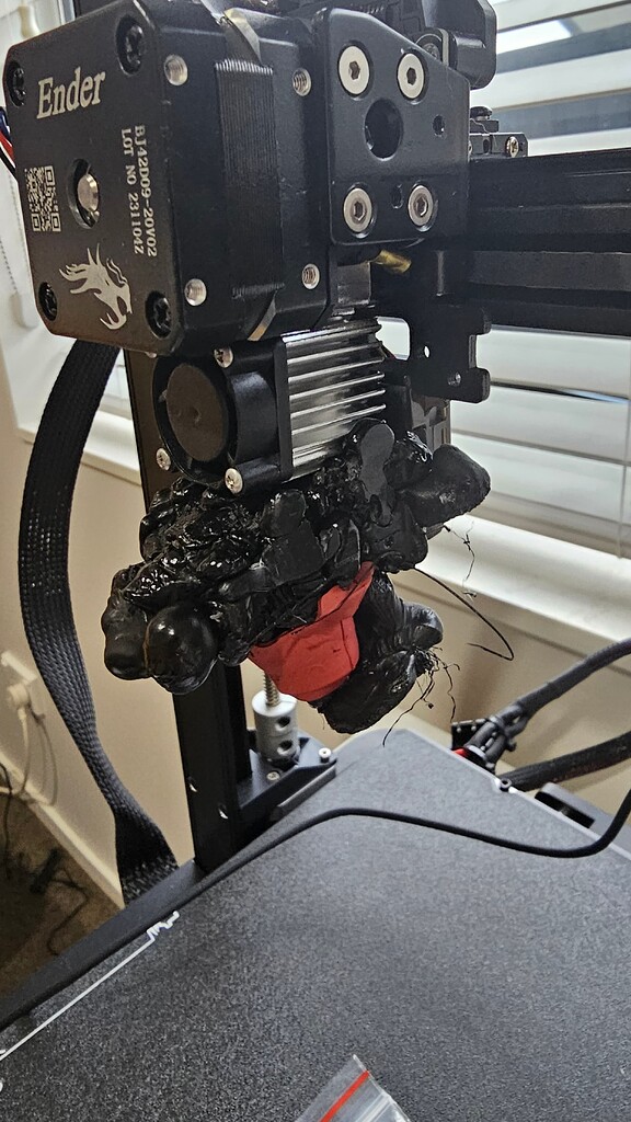 Blob of Death.. any online videos on how to dissassemble this? - Creality Ender-3 V3 KE/SE ...