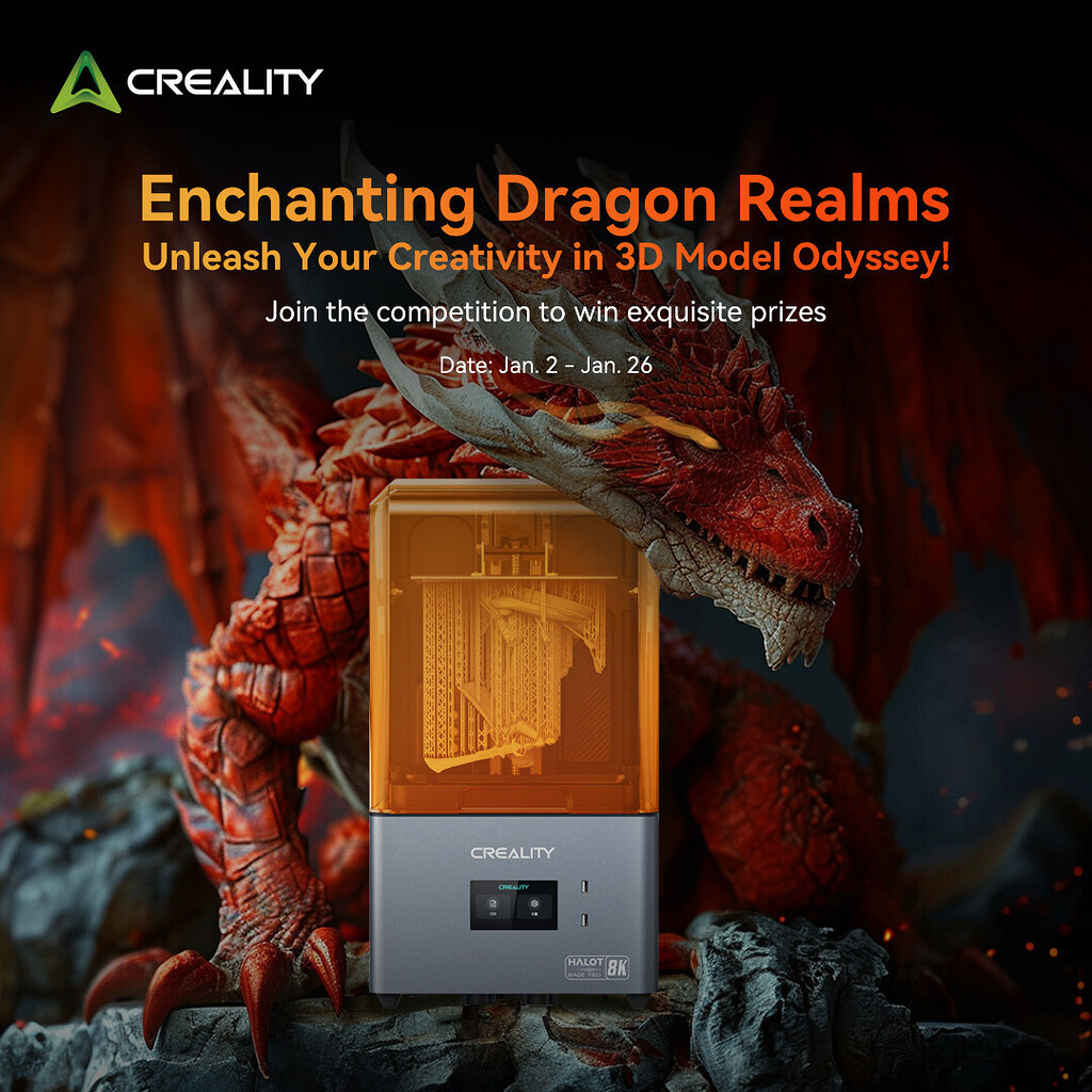 Dragon-themed 3D Model Exhibition - Show-off your Prints - Creality ...
