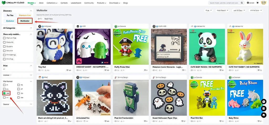 How to Make the Most of Multi-Color .3MF Models on Creality Cloud ...