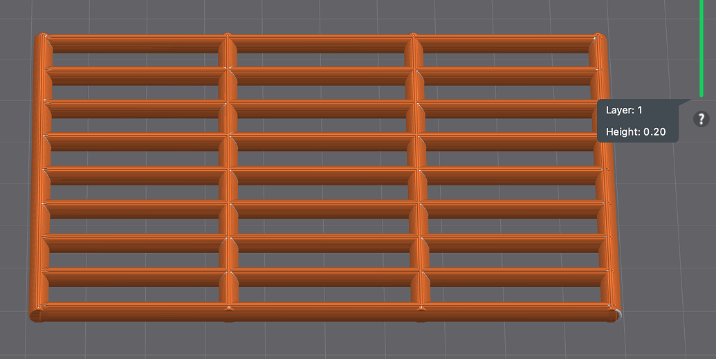 Trouble slicing horizontal grid bars - Software - Creality Community Forum