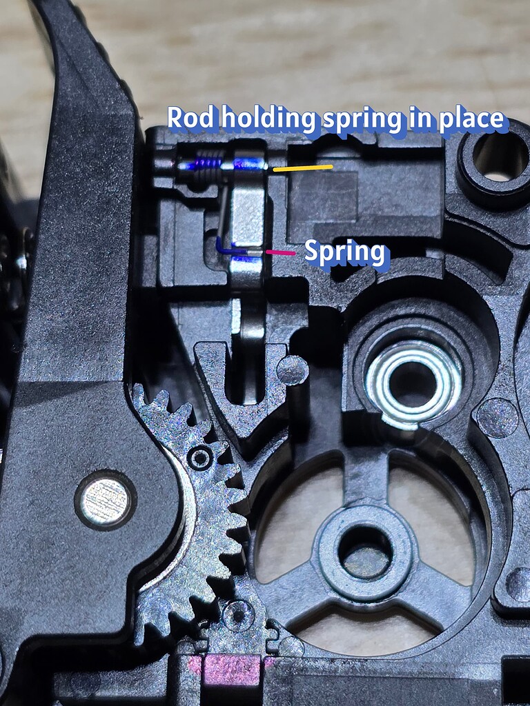 Filament detector - or not issue, extruder filament detector spring ...