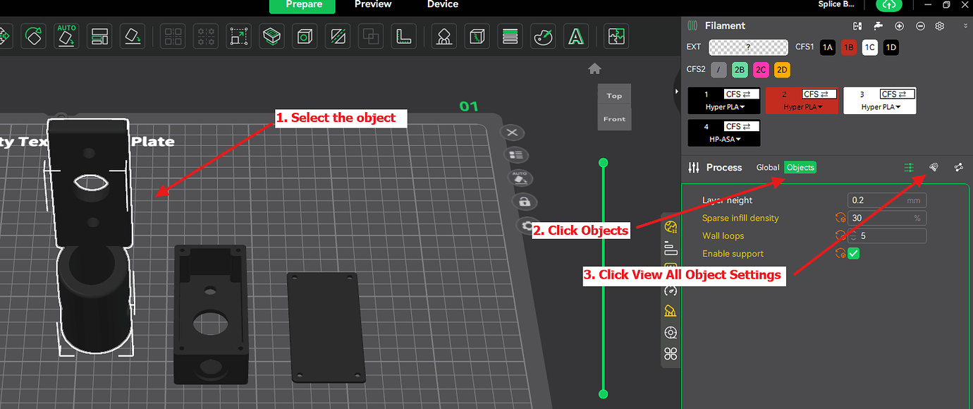 Getting Creality Print to recognise ASA filament - Creality Flagship K2 ...