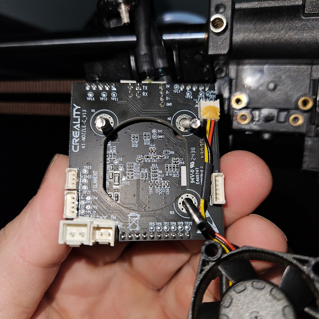 K1 max hot end won't wires won't plug into the motherboard - Creality ...