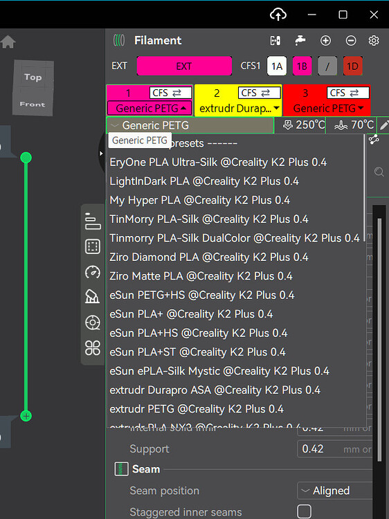 Can't select external spool in new Creality Print 6.0.2.1574 - Creality ...