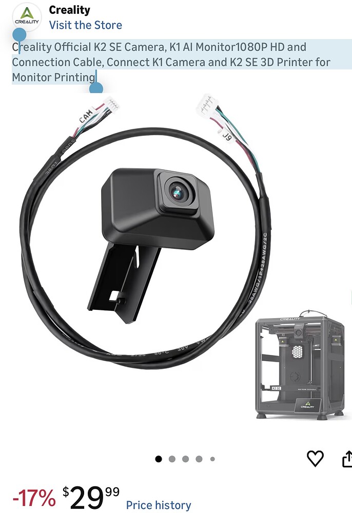 K2SE Camera? - Creality Flagship K2 Pro & K2 - Creality Community Forum