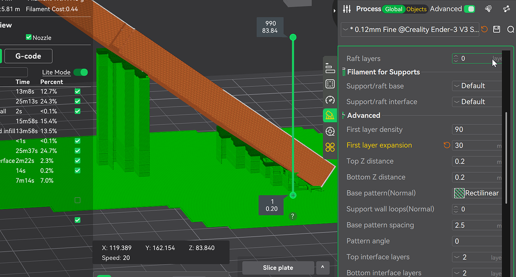 Change the size of the support brim - Creality Print V5 and Beyond ...