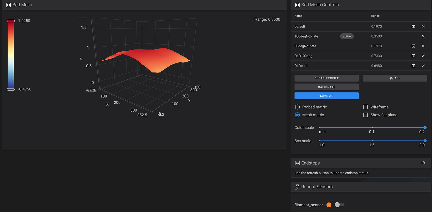 Bed mesh changes with temperature - some data points - Creality ...