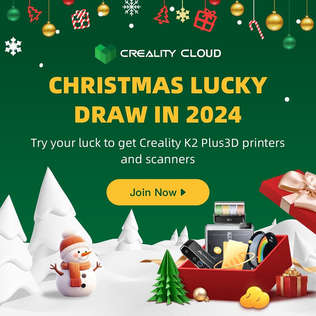 🎉 Christmas Lucky Draw in 2024 💰 - Creality Cloud Event - Creality ...
