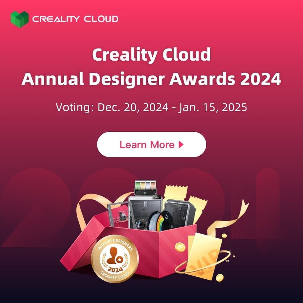 Creality Cloud Annual Designer Awards - Creality Cloud - Creality ...