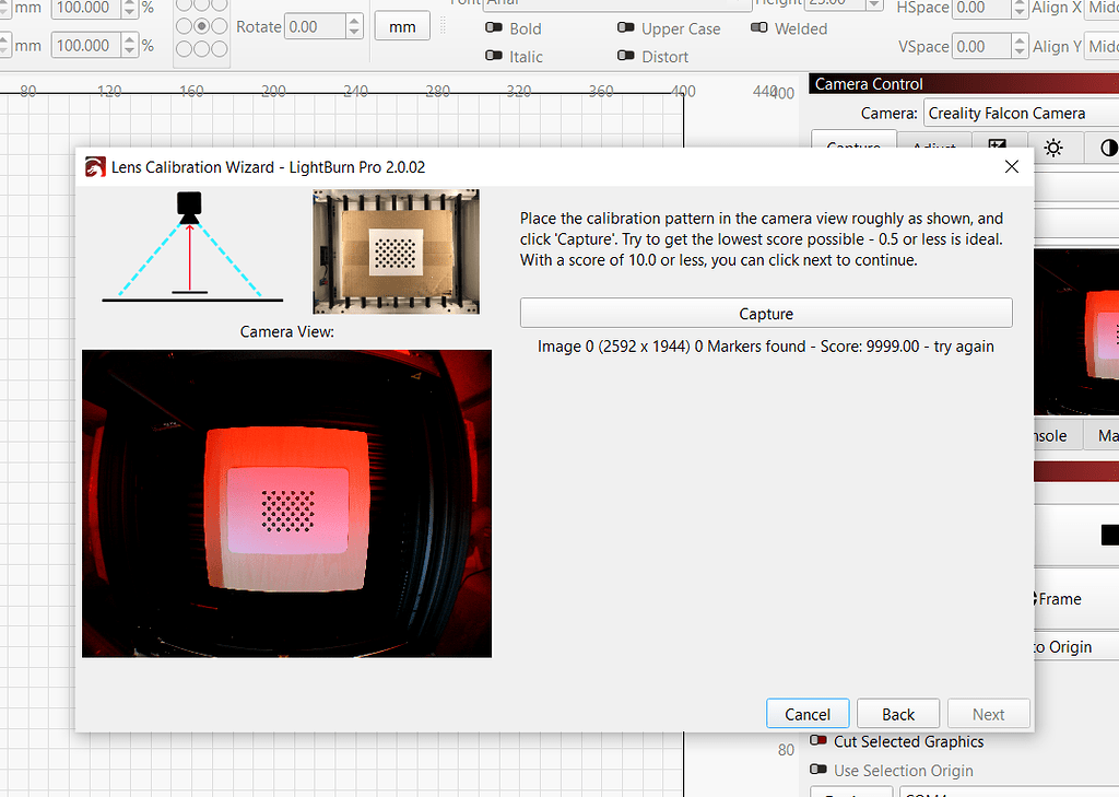 Camera Calibration Fail - Creality Falcon - Creality Community Forum